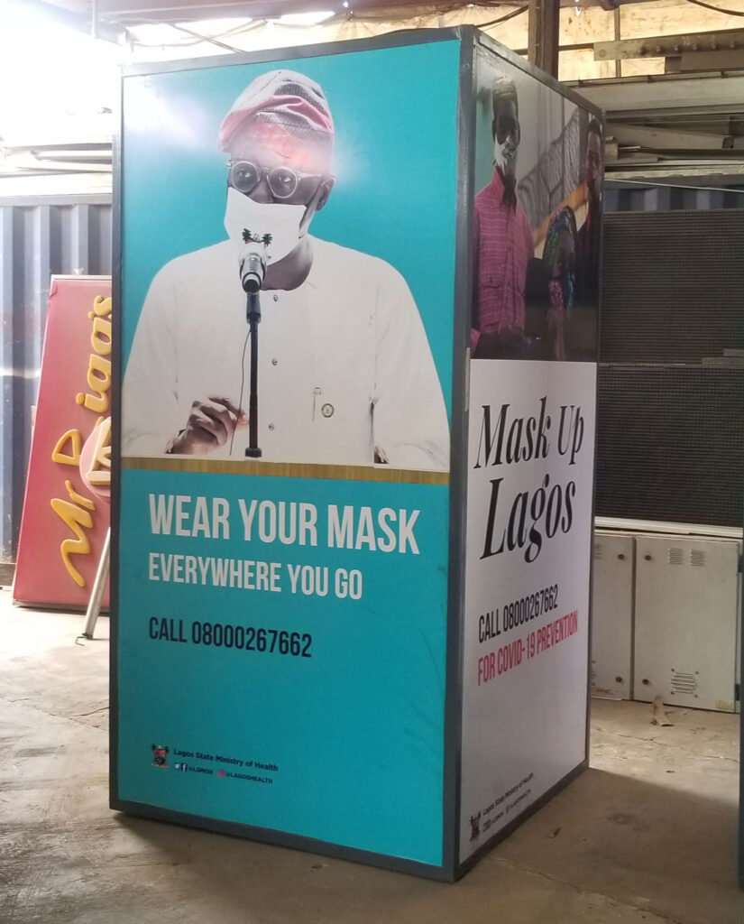 Kwik Tower - Road Pavement Display Advertising Signs in Lagos by KBPM